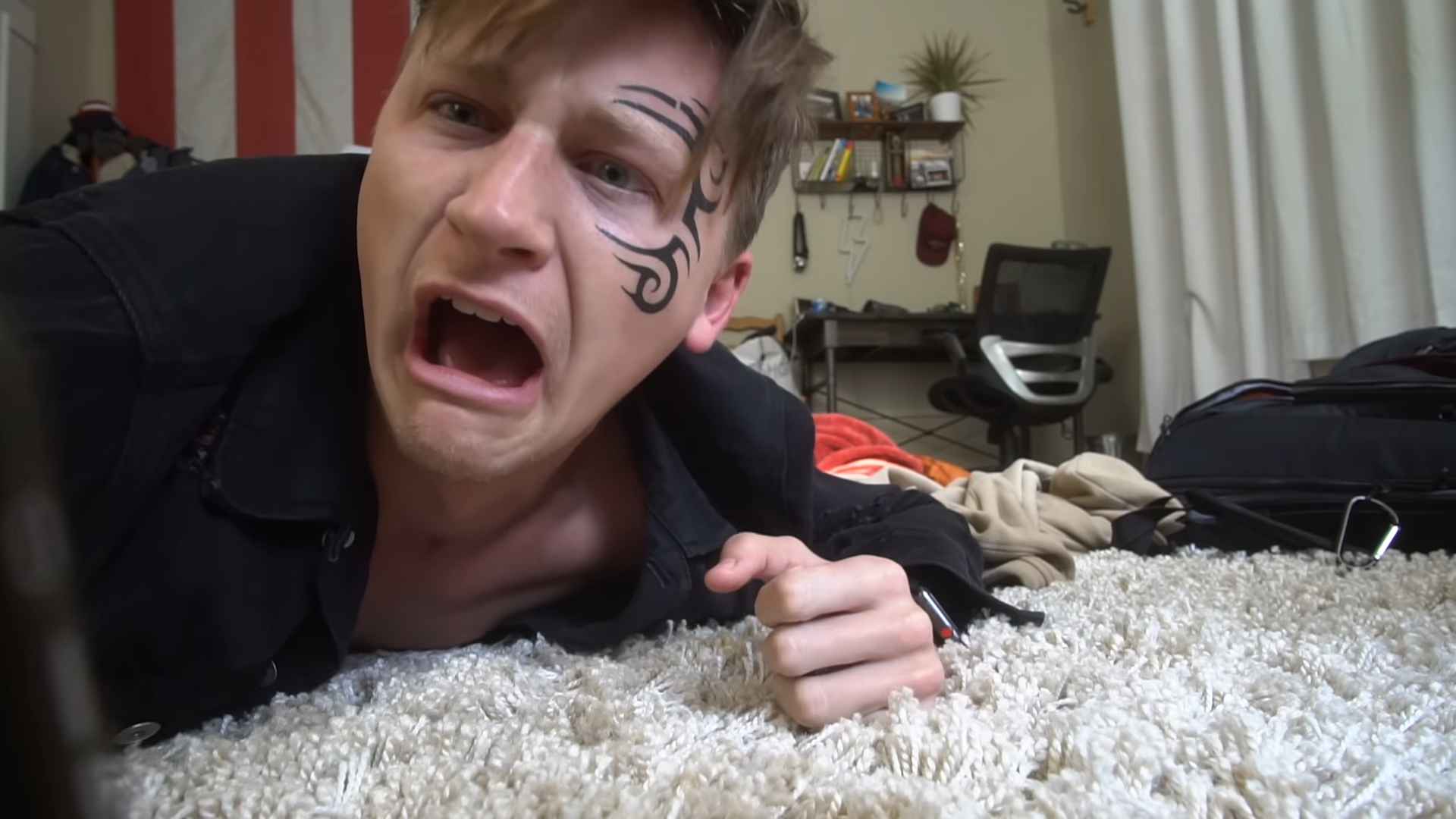 He woke up after a party - and his face was destroyed