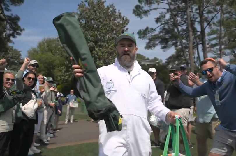 Jason Kelce immediately slammed by Masters viewers after awkward Par 3 ...