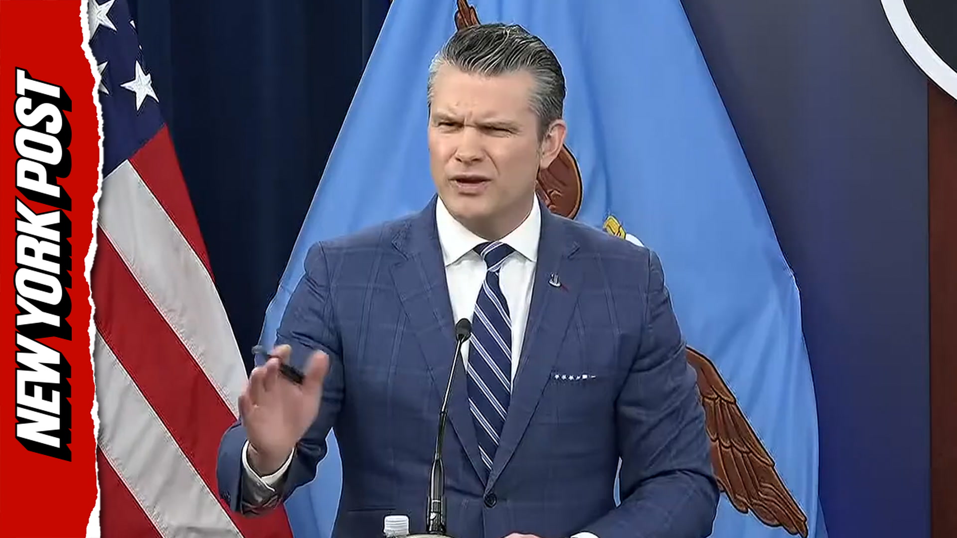 Hegseth shuts down reporter who tries to butt in and ask question ...