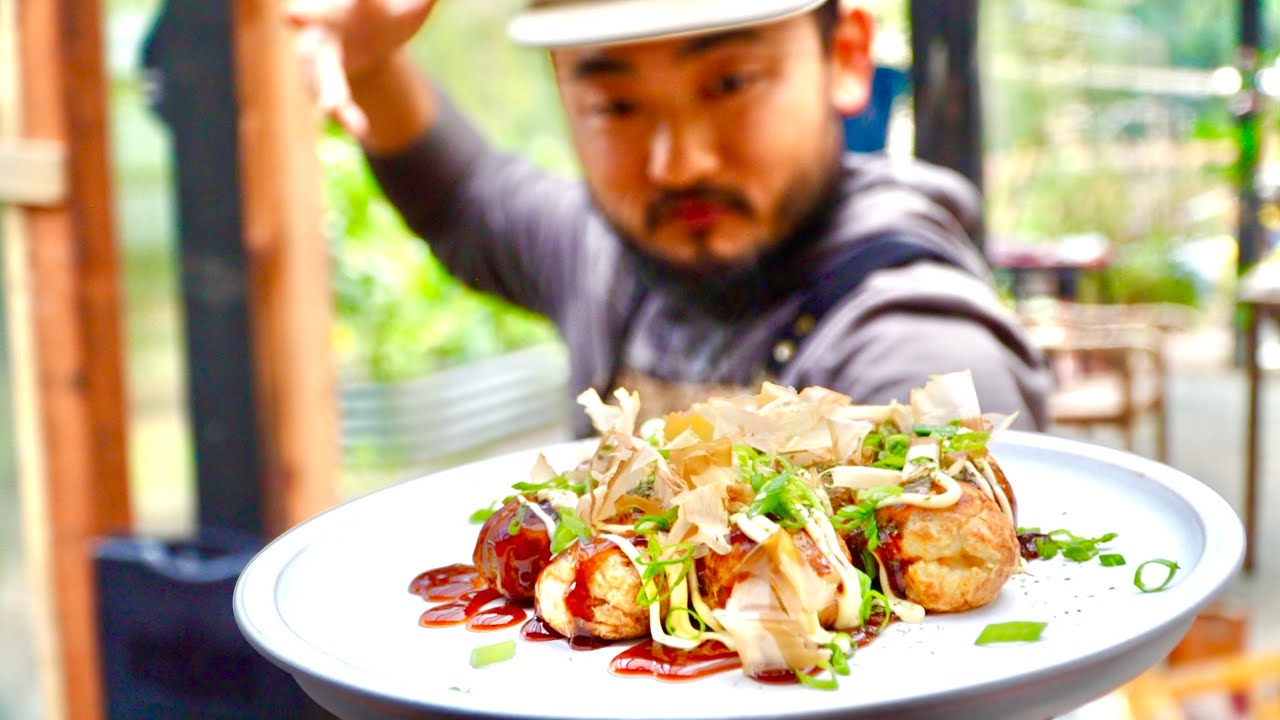 Sea snail takoyaki (octopus balls)