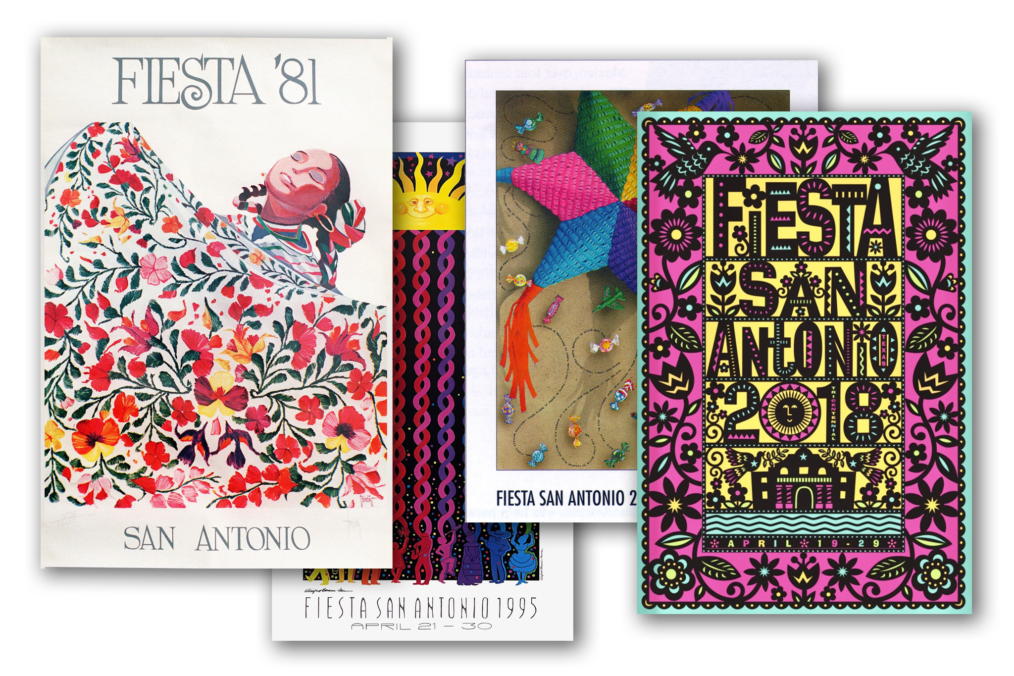 See every Fiesta San Antonio poster, from the first in 1981 to 2026