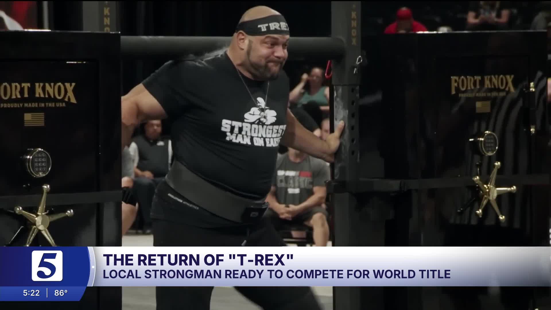 Evan 'T-Rex' Singleton to compete for World's Strongest Man title