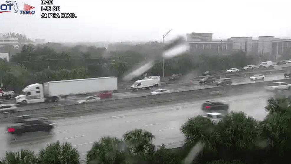 Multi-vehicle crash blocks two right lanes near Exit 79, PGA Blvd. in ...