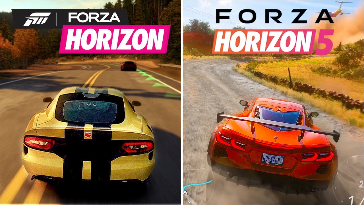Evolution of Forza Horizon games (2012-2021)