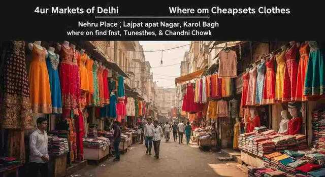 Explore Delhi's affordable street shopping destinations