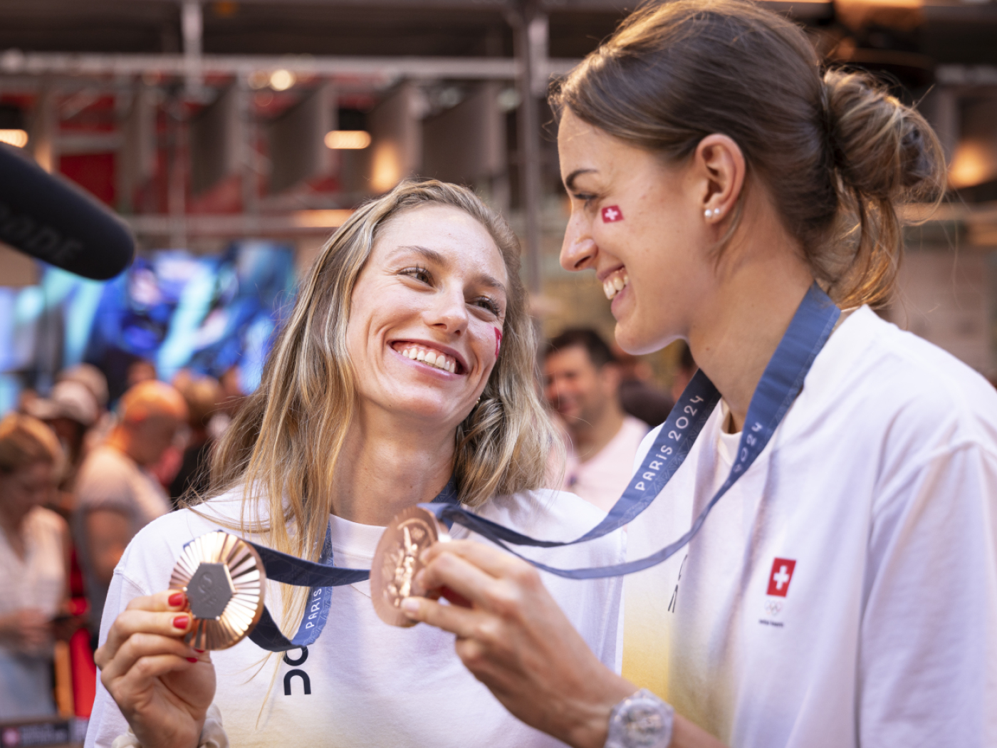 Nina Brunner und Tanja Hüberli vor ihrem Comeback