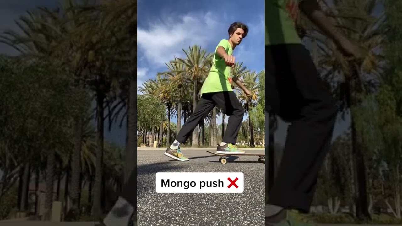 Why you shouldn’t mongo push on a skateboard #skateboarding #mongo #shorts