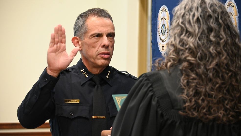 Former Austin police chief Joseph Chacon officially sworn in as Taylor ...