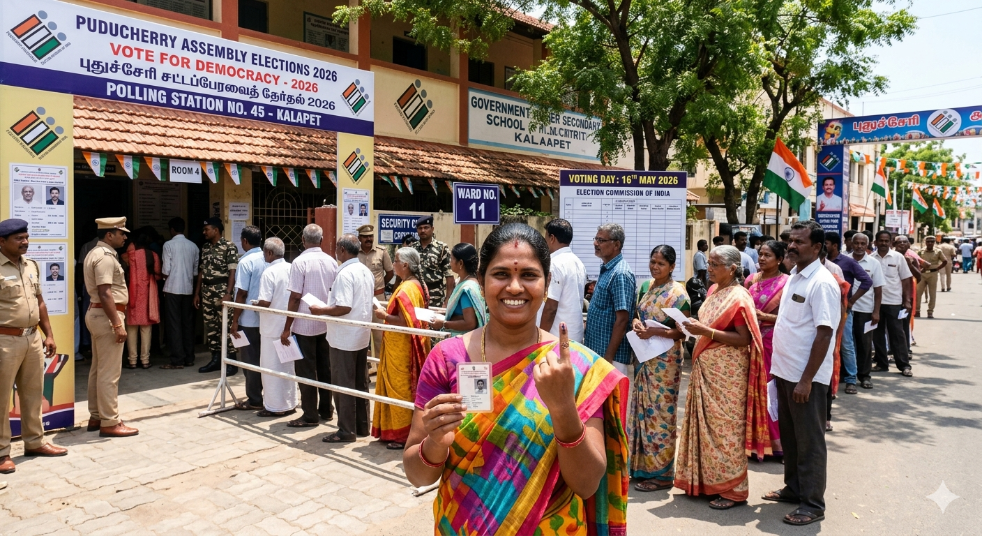 Puducherry Assembly elections 2026 voter turnout: Check the latest updates
