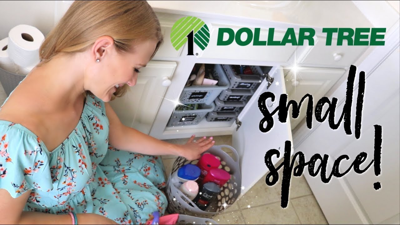 Dollar Tree bathroom organization ideas | Maximize storage in tiny spaces!