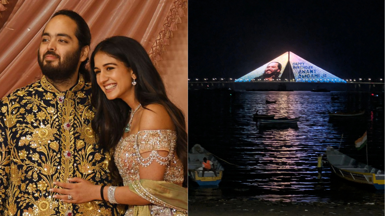 Anant Ambani 31st birthday: Bandra-Worli Sea Link lights up ahead of ...