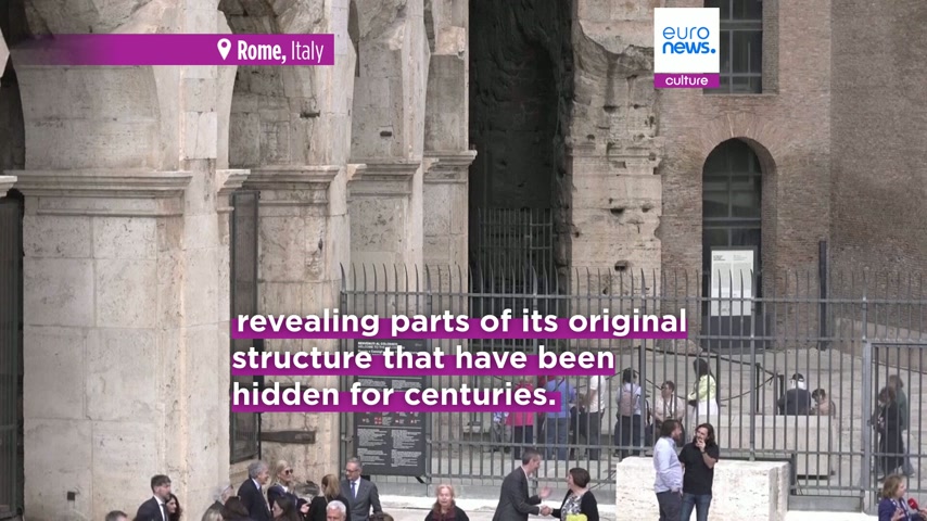 Paving the way: Rome Colosseum renovation reveals structures hidden for ...