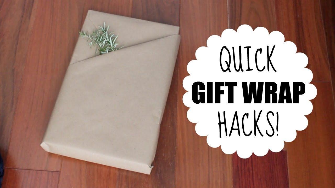 Creative gift wrapping ideas: DIY present pocket & easy gift bag