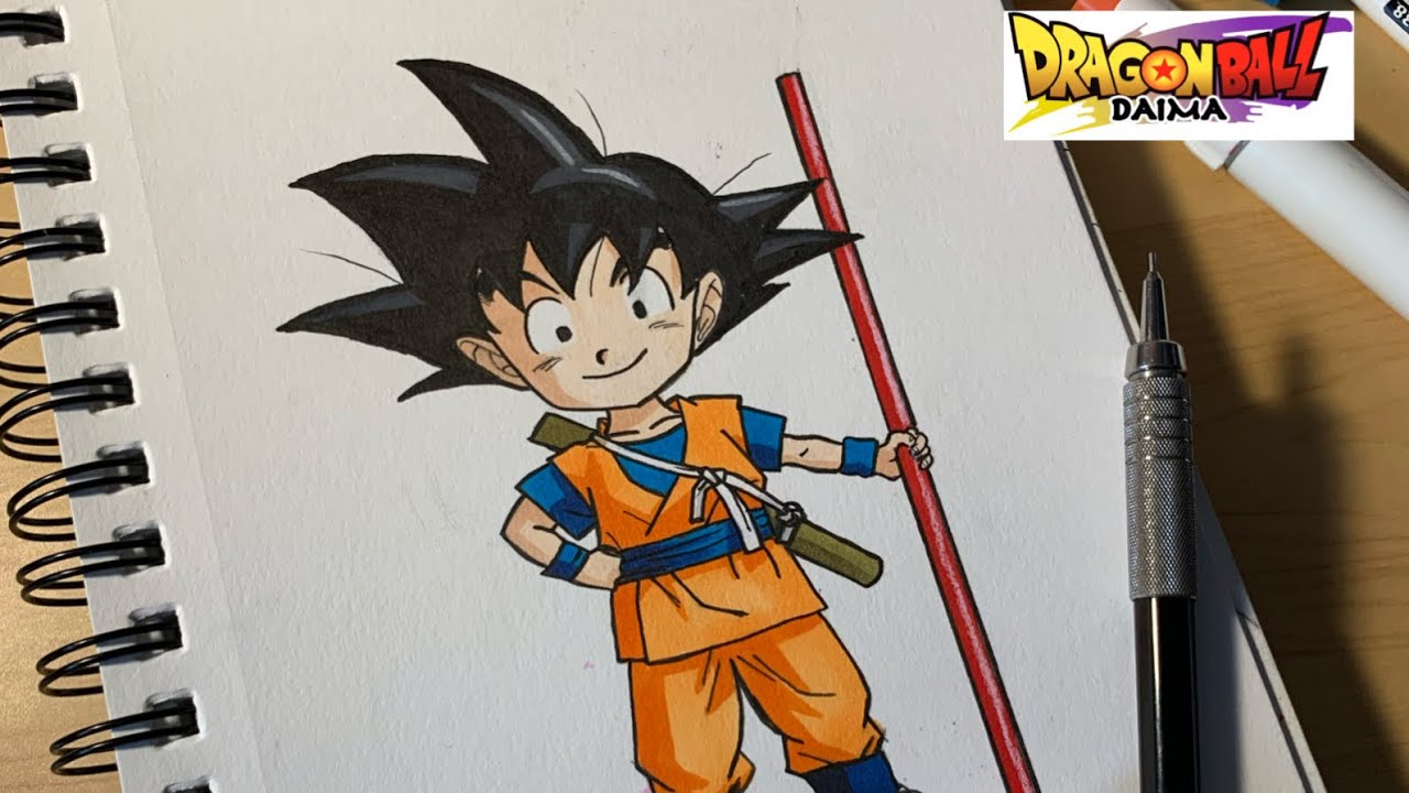 Drawing Goku from Dragon Ball Daima
