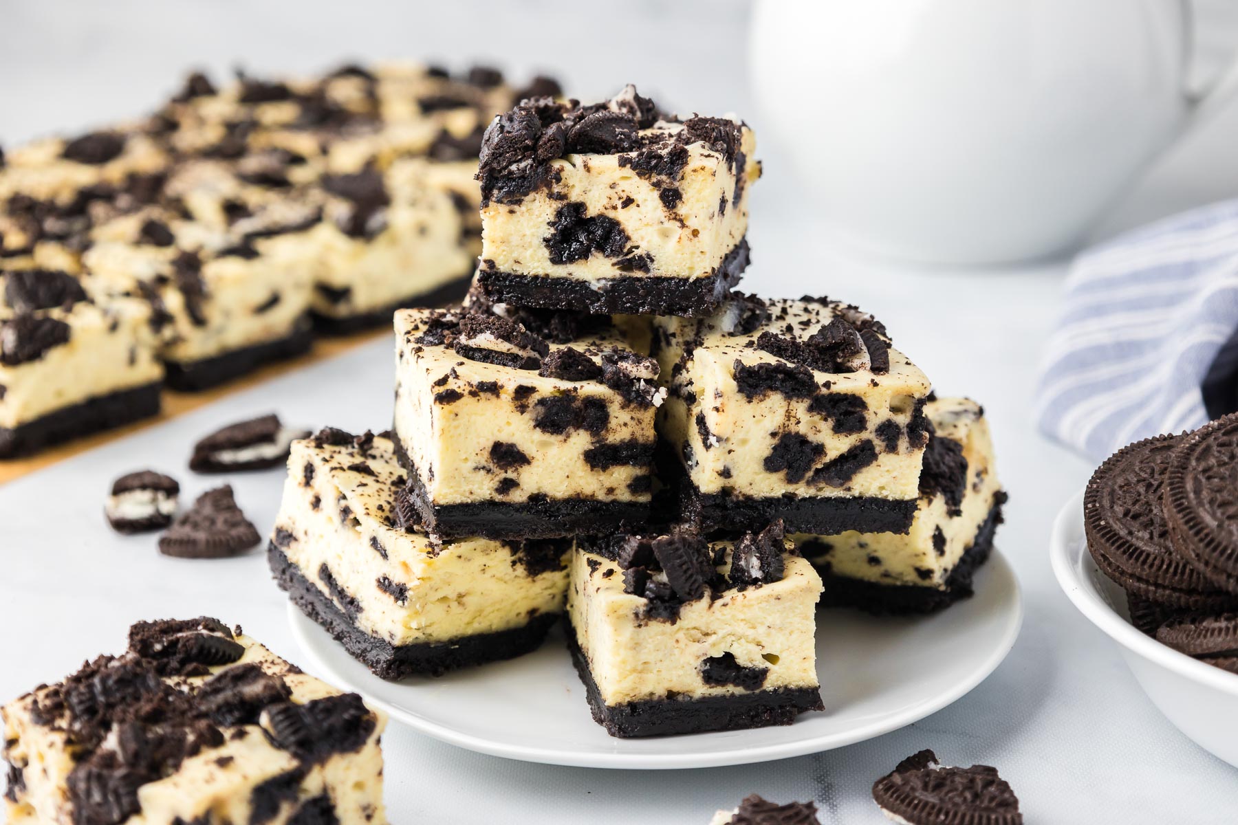 Oreo cheesecake bars (the best!)