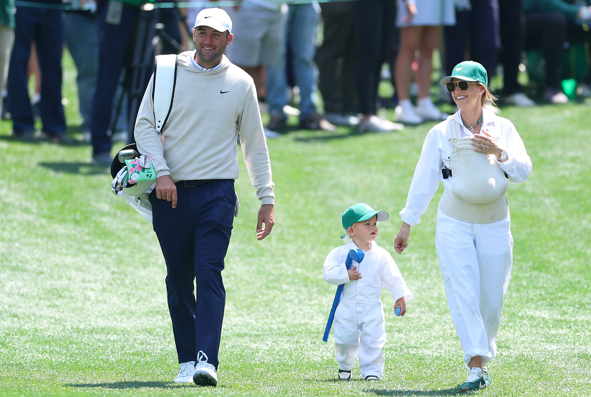 Scottie Scheffler's wife attends Masters Par 3 contest 12 days postpartum