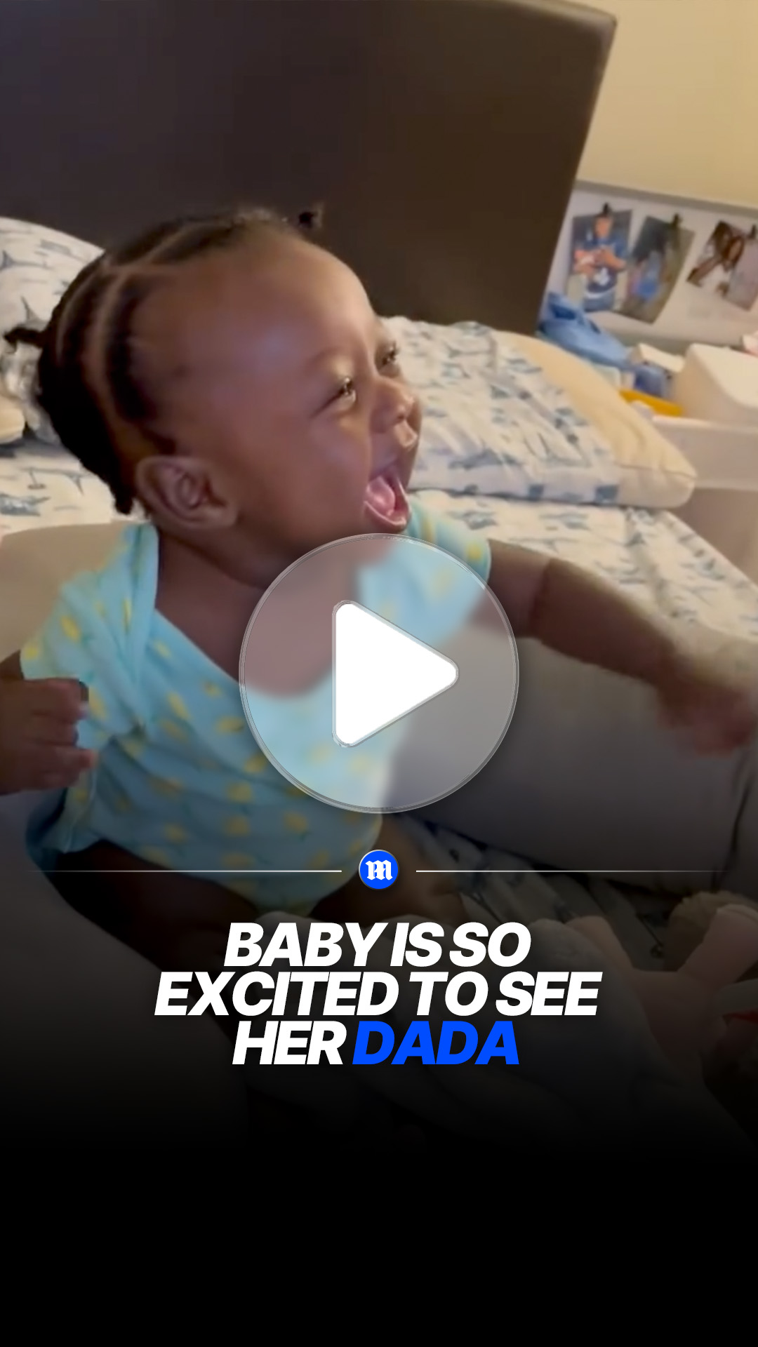 Child greets father with joyful daily homecoming reaction