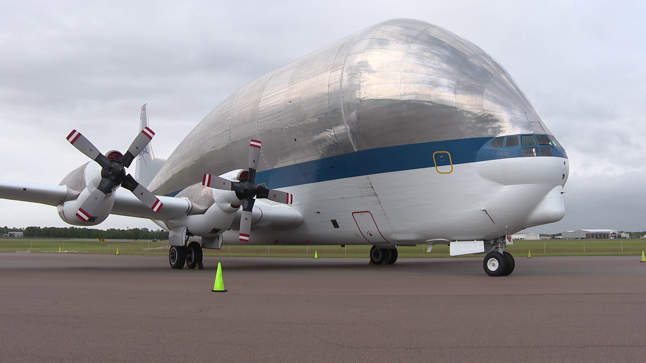 NASA’s rare Super Guppy aircraft lands in Lakeland ahead of Sun ’n Fun ...