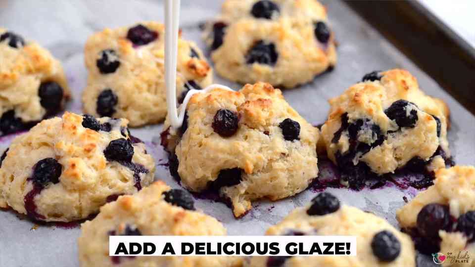 Sweet blueberry biscuits