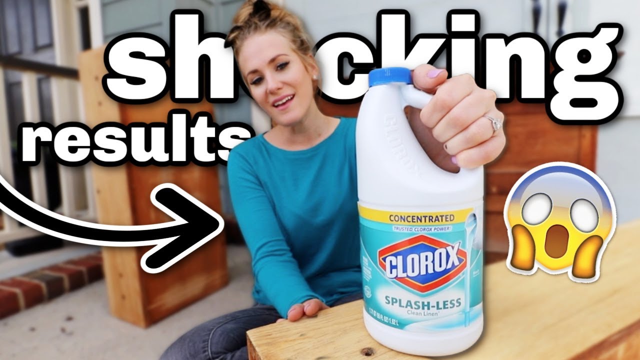 How to bleach & transform old wood furniture: Budget-friendly thrift flip!