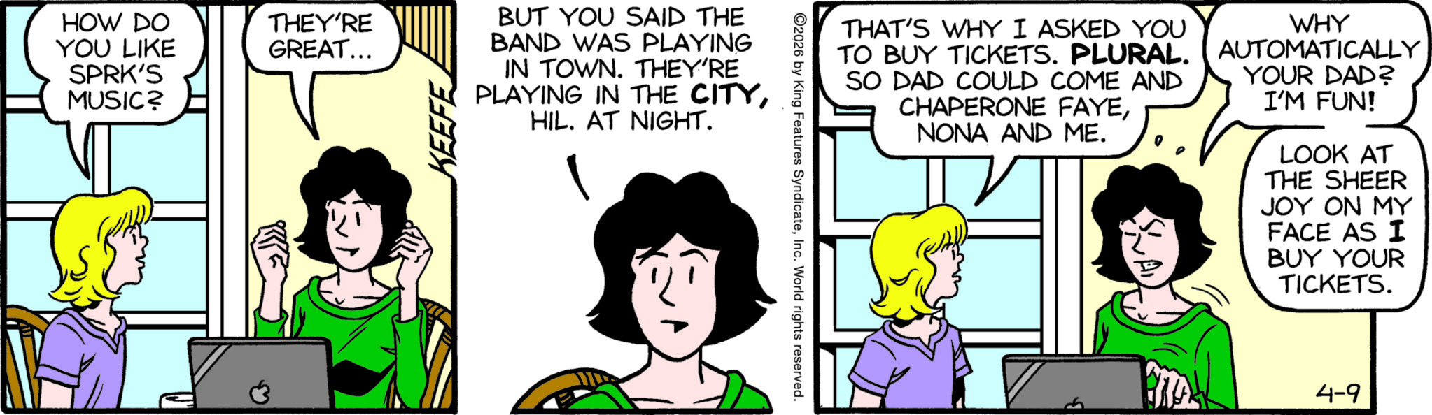 Sally Forth by Francesco Marciuliano; drawn by Jim Keefe