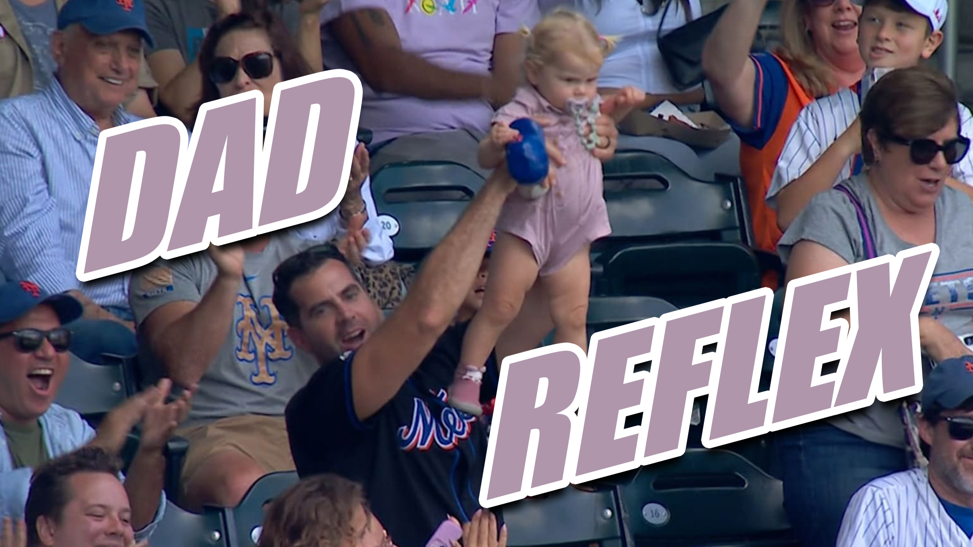 Mets fan goes viral after incredible catch while holding baby