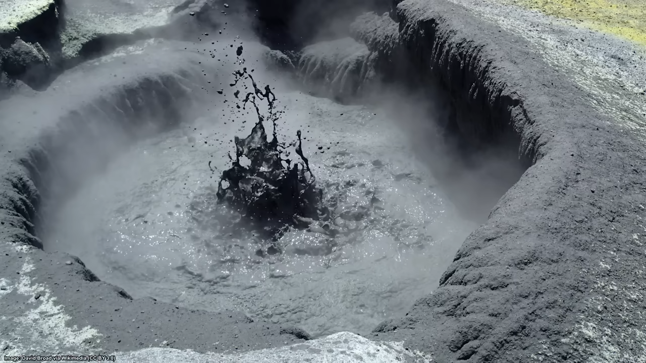 They hiked to the lip of an active volcano - seconds later, they were ...