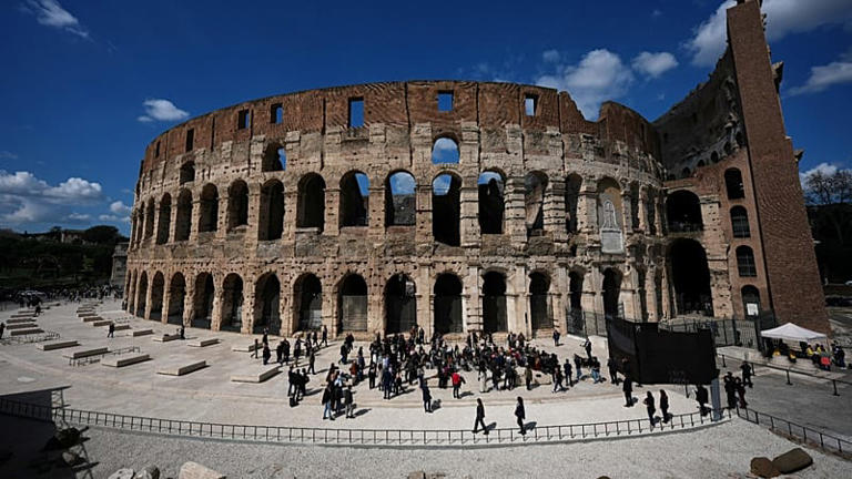 Paving the way: Rome Colosseum renovation reveals structures hidden for ...