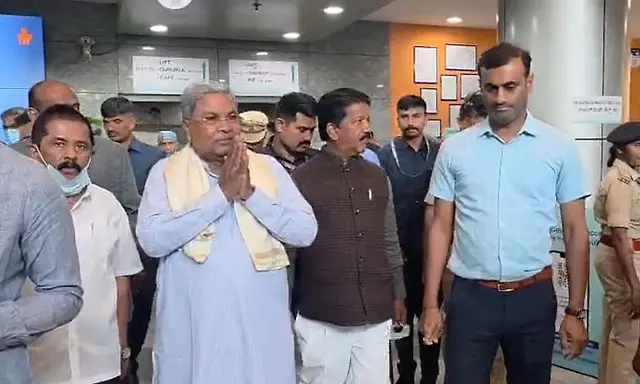 Minister D Sudhakar hospitalised; CM, Deputy CM visit