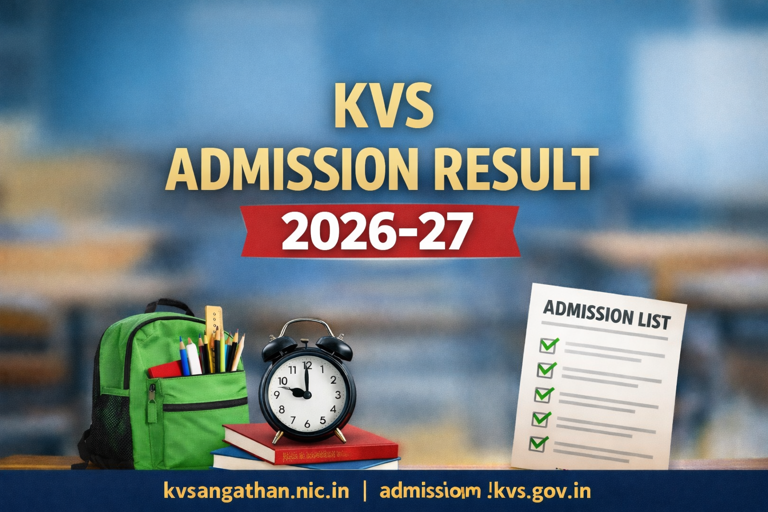 KVS lottery result 2026 out for class 1 at kvsangathan.nic.in; steps to ...