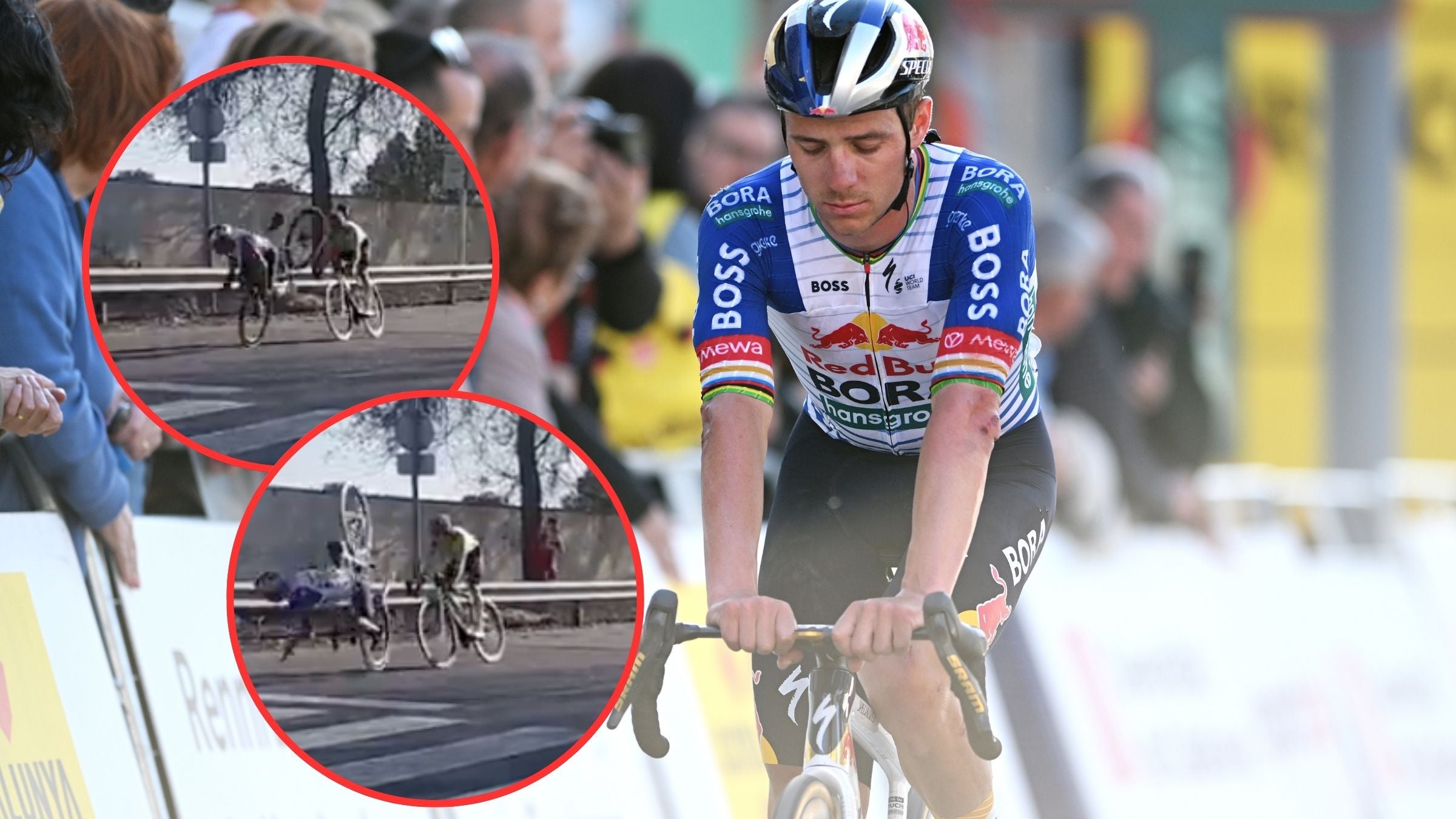 What really happened to Evenepoel at Catalunya? Dramatic footage of ...