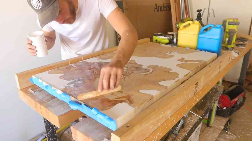 I was pouring epoxy… then my wife walked in