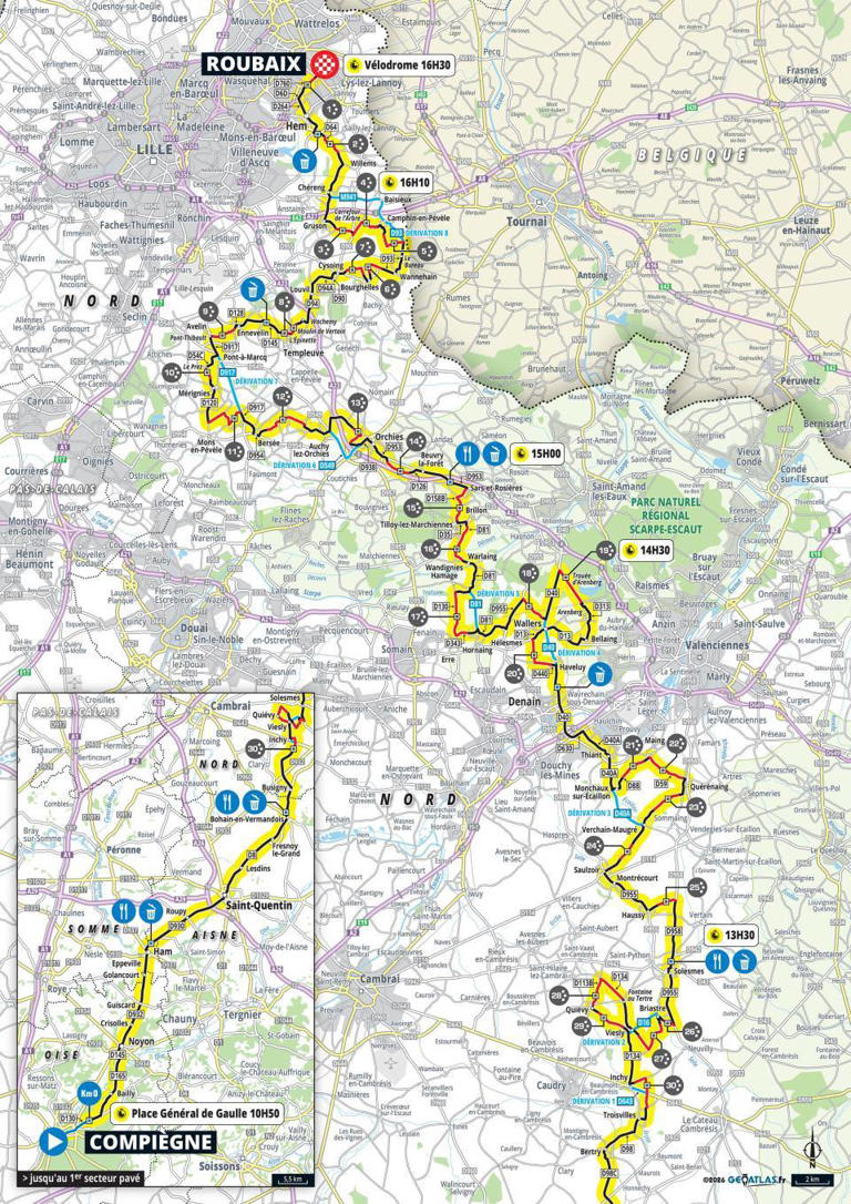 Parijs-Roubaix 2026: alles over het parcours en de volledige ...