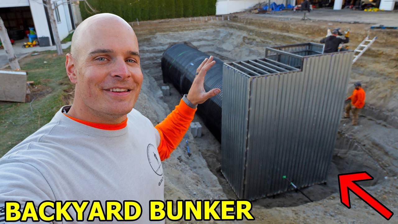 DIY backyard bunker: installing the elevator shaft