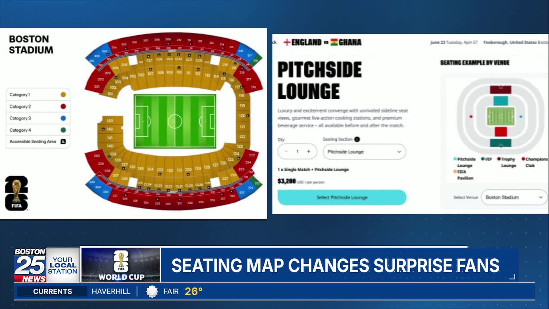 Surprise World Cup seating changes surface after fans have already ...