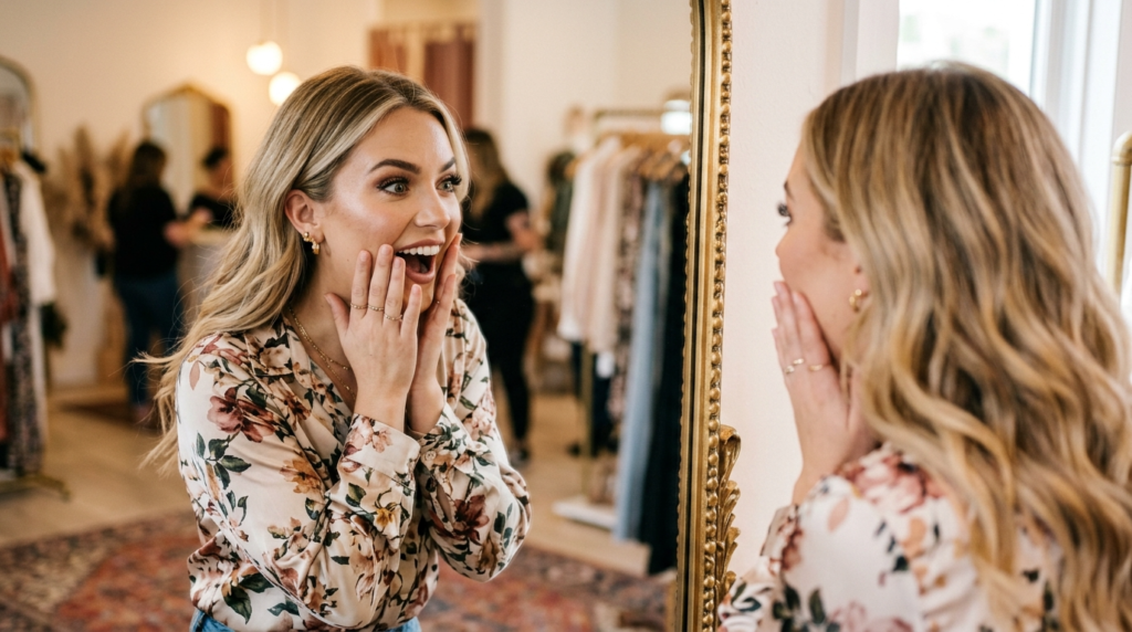 We tried a before-and-after glow-up in public and people noticed instantly