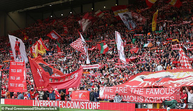 Iconic flags at Kop End to be removed for last games of season as fans ...