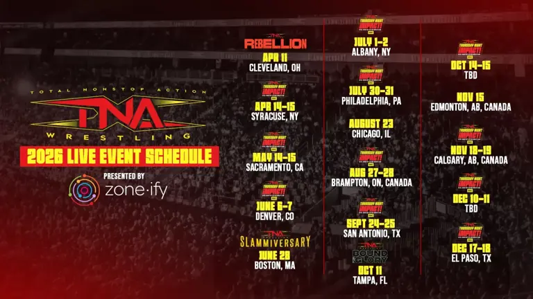 TNA Rebellion 2026 (4/11/26) – preview, card, predictions