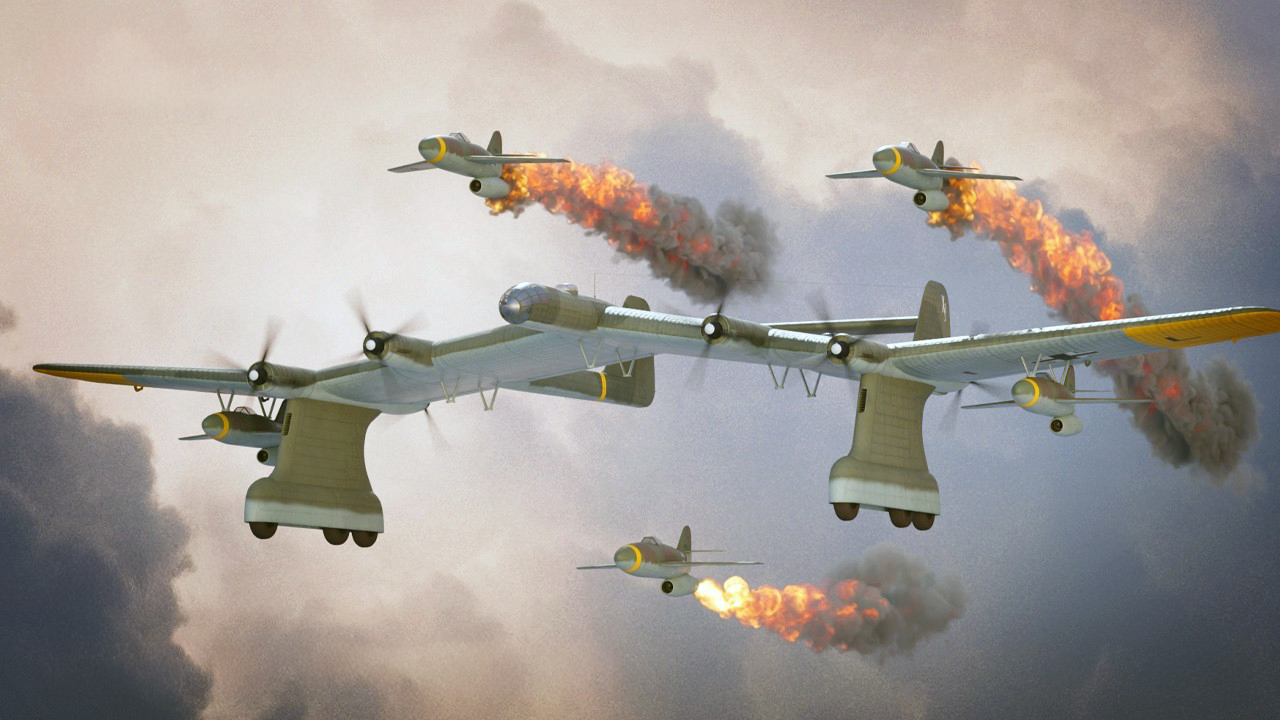 The Nazi flying aircraft carrier designed to launch jet bombers and ...