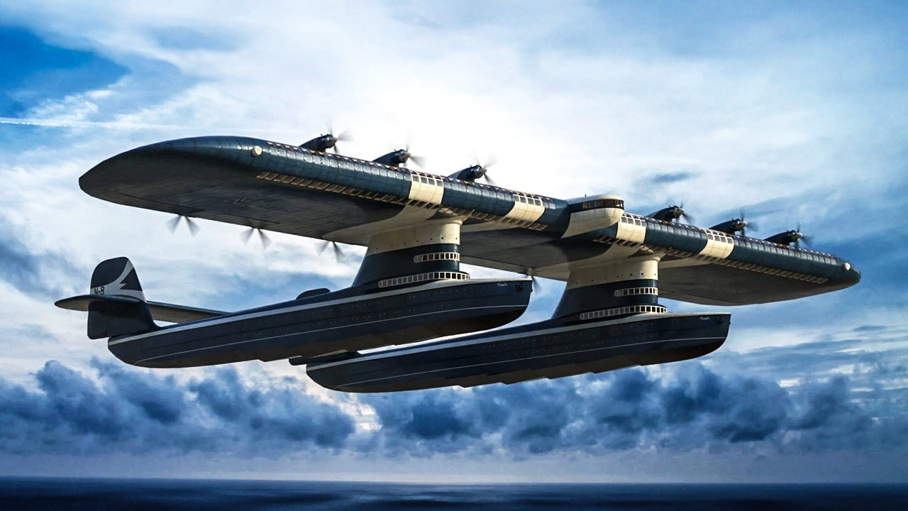 The flying ocean liner - The 1930s air giant that promised 1,500 passengers