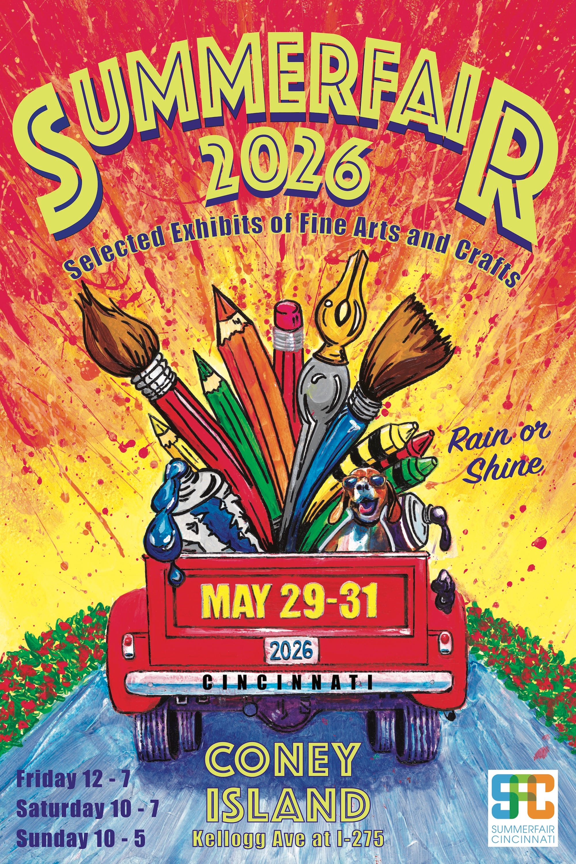 Summerfair Cincinnati reveals colorful new poster for 2026