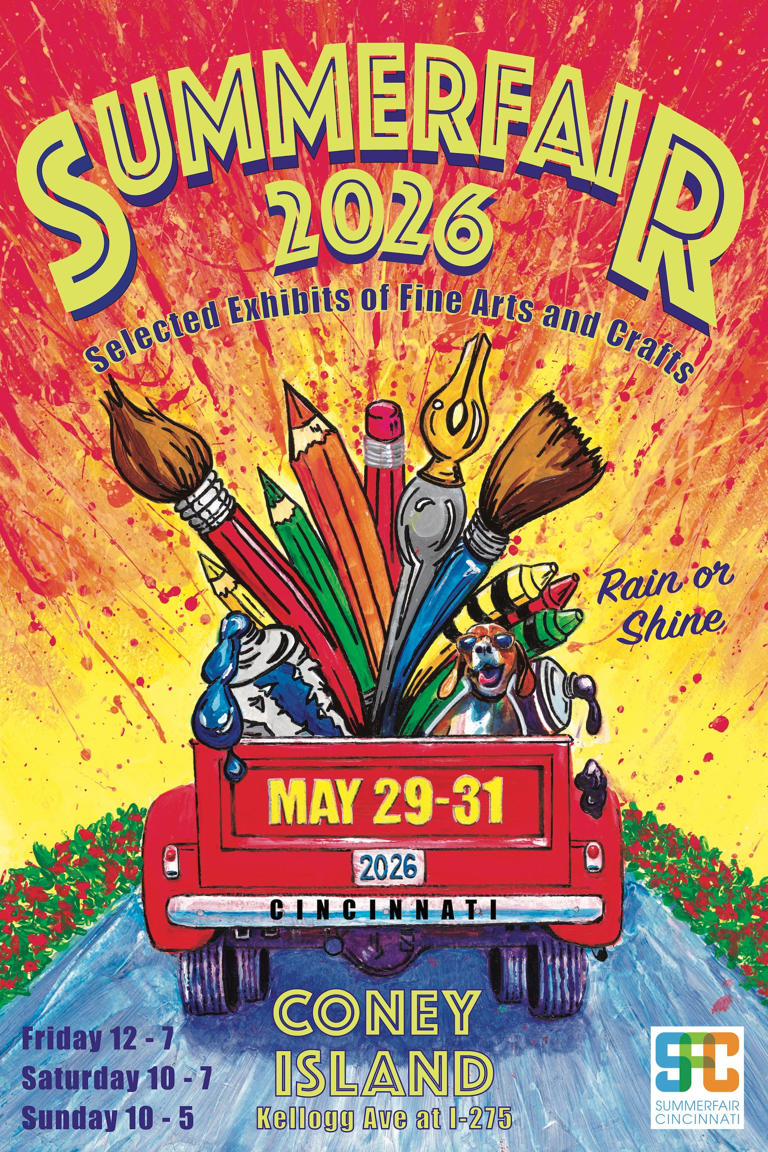 Summerfair Cincinnati reveals colorful new poster for 2026