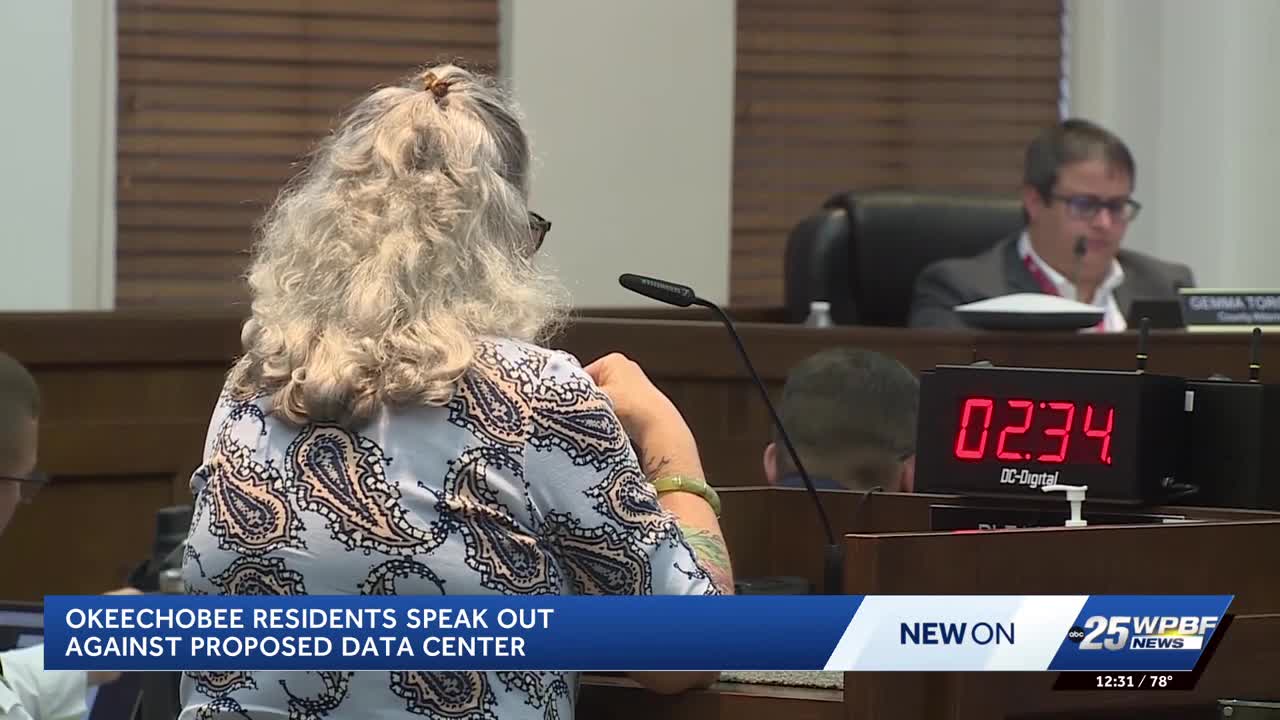 Okeechobee residents raise concerns over proposed 'Okee-One' data center