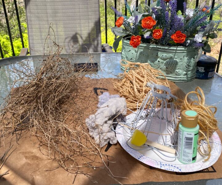 Nesting material is for the birds
