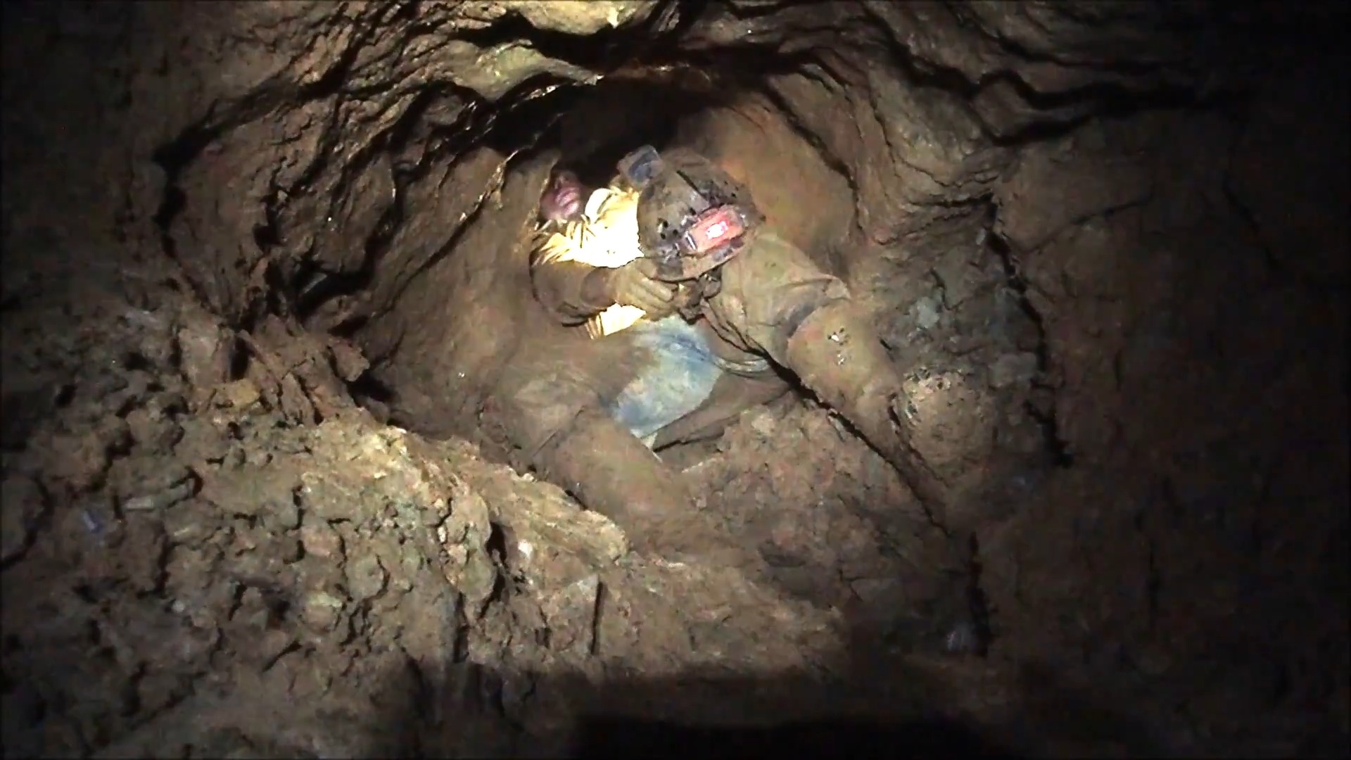 They opened a tiny hole in a cave - then he crawled into a passage that ...