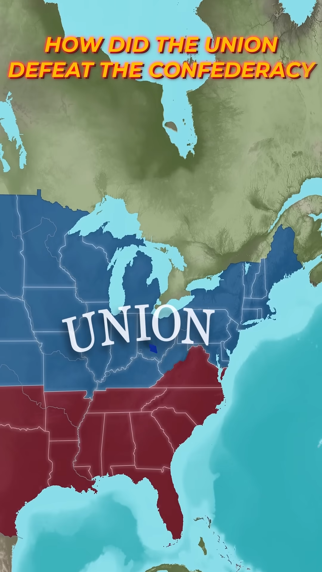 How did the Union defeat the Confederacy?