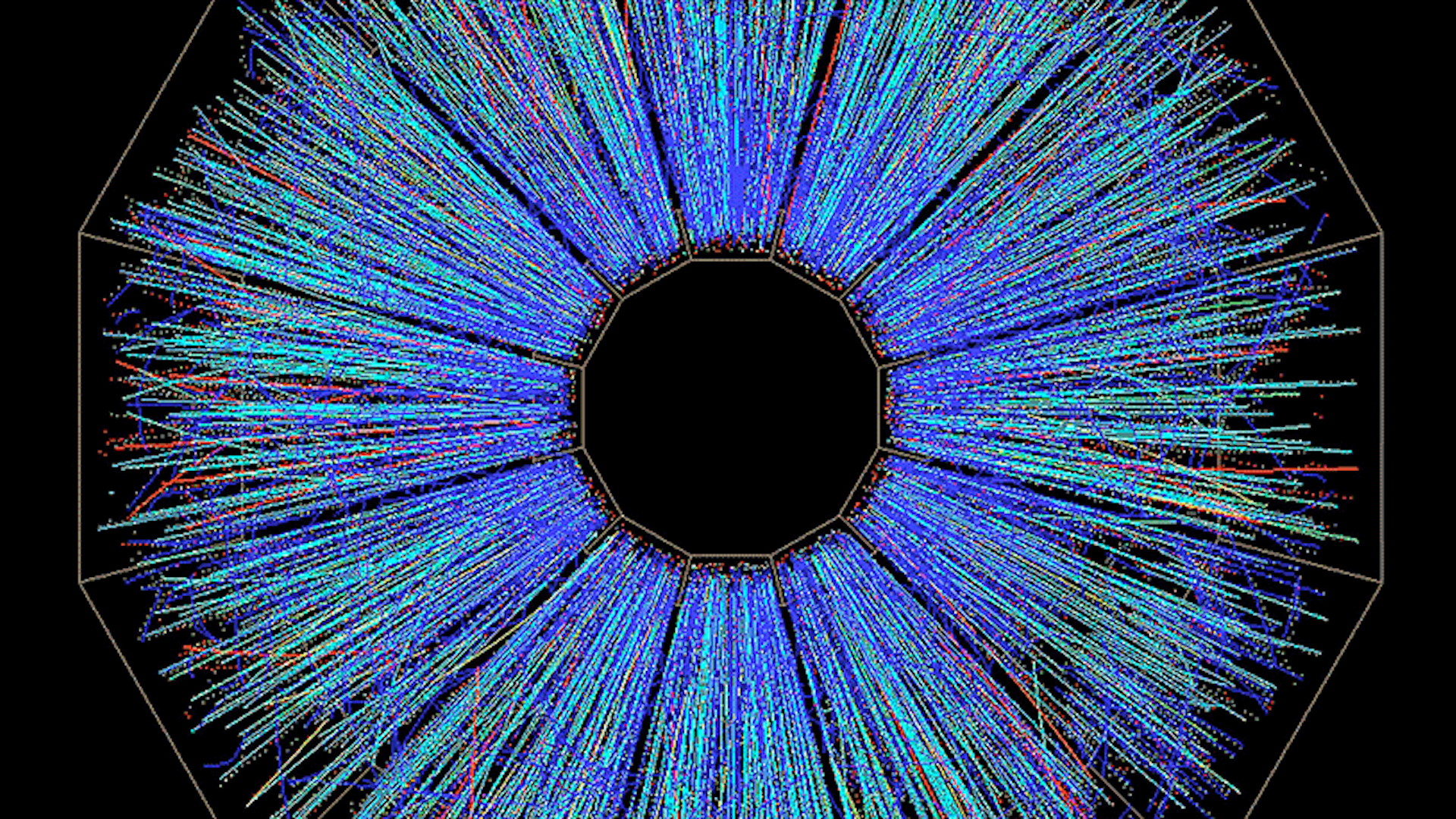 Brookhaven collider detects particles emerging from empty space