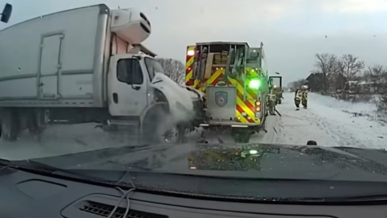 This allegedly drunk box truck driver turned an emergency scene into a ...