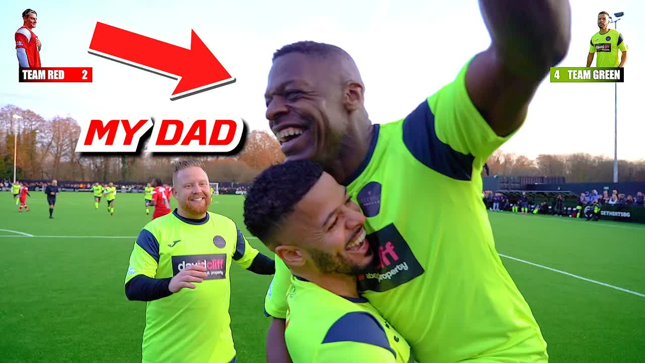 A father-son football match to remember