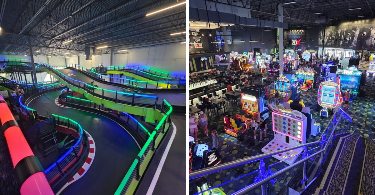 A massive indoor go-kart track in Oklahoma packs high-speed races ...